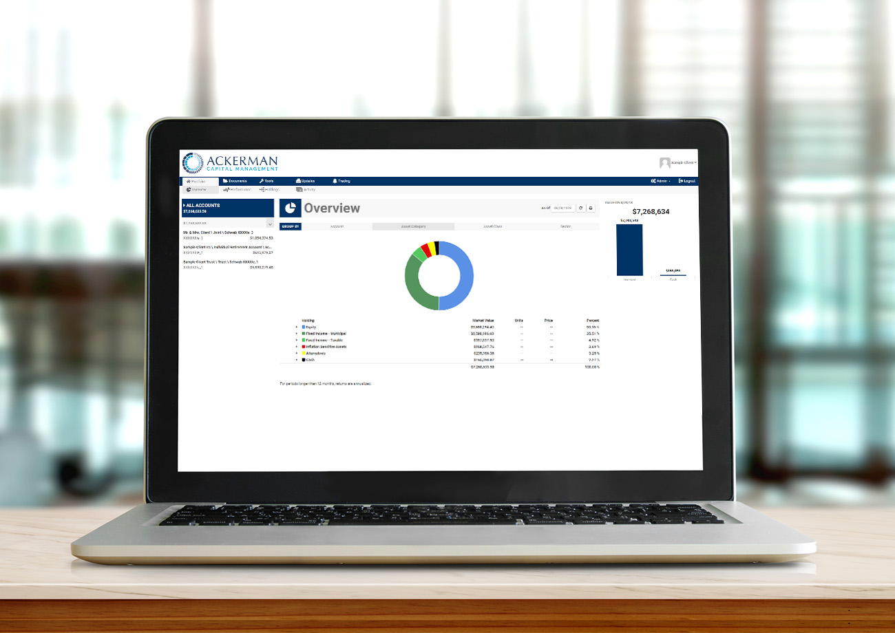 ACM Launches New Client Portal - Ackerman Capital Management